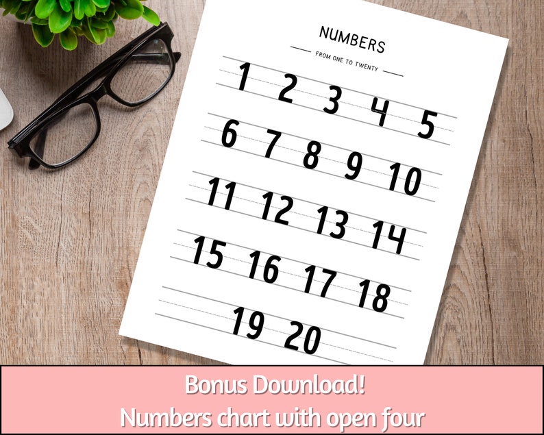 Alphabet Poster, Handwriting Chart Print, Educational Wall Art ...