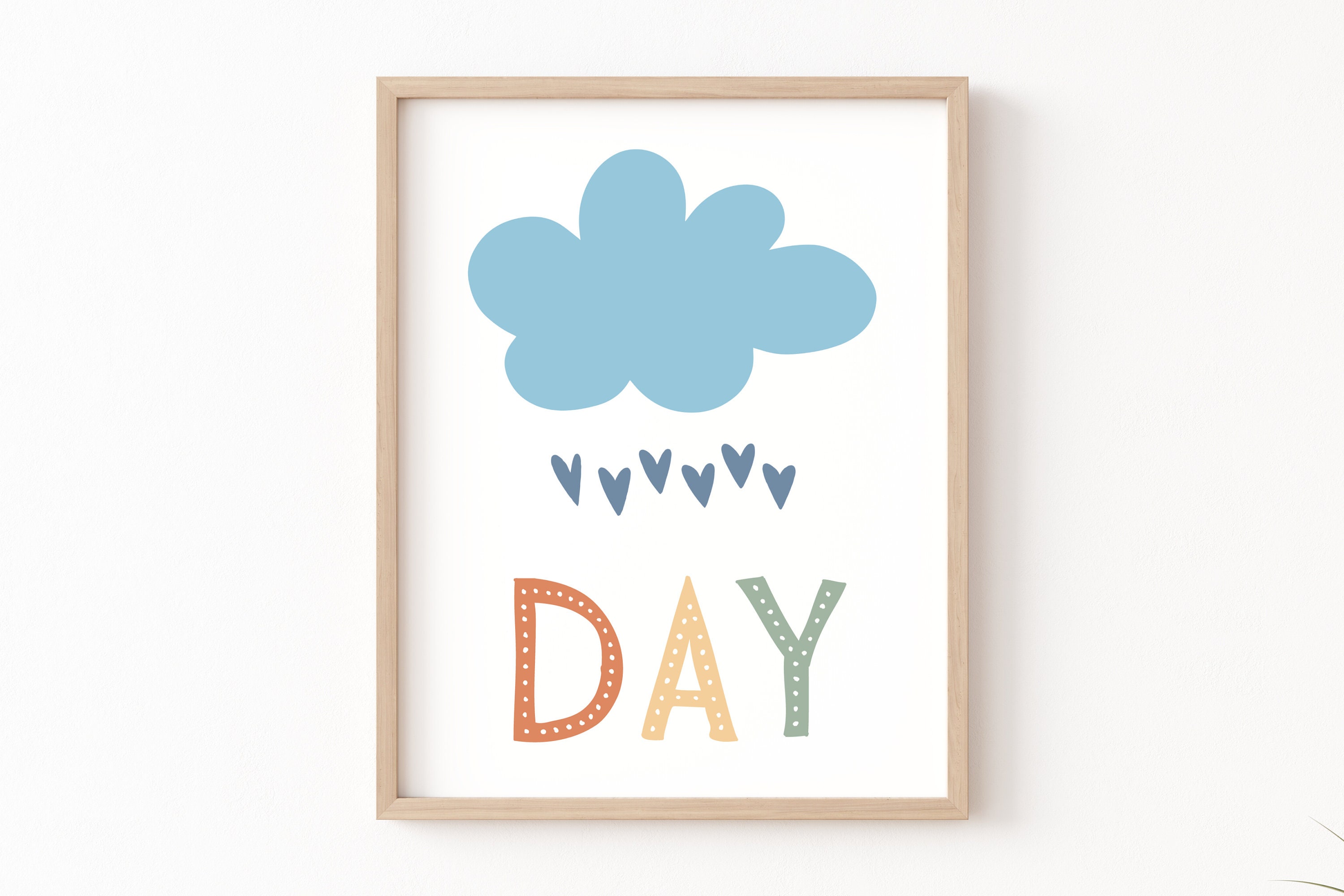 Play All Day Printable Set of 3, Lets Play Sign, Nursery Wall Art ...