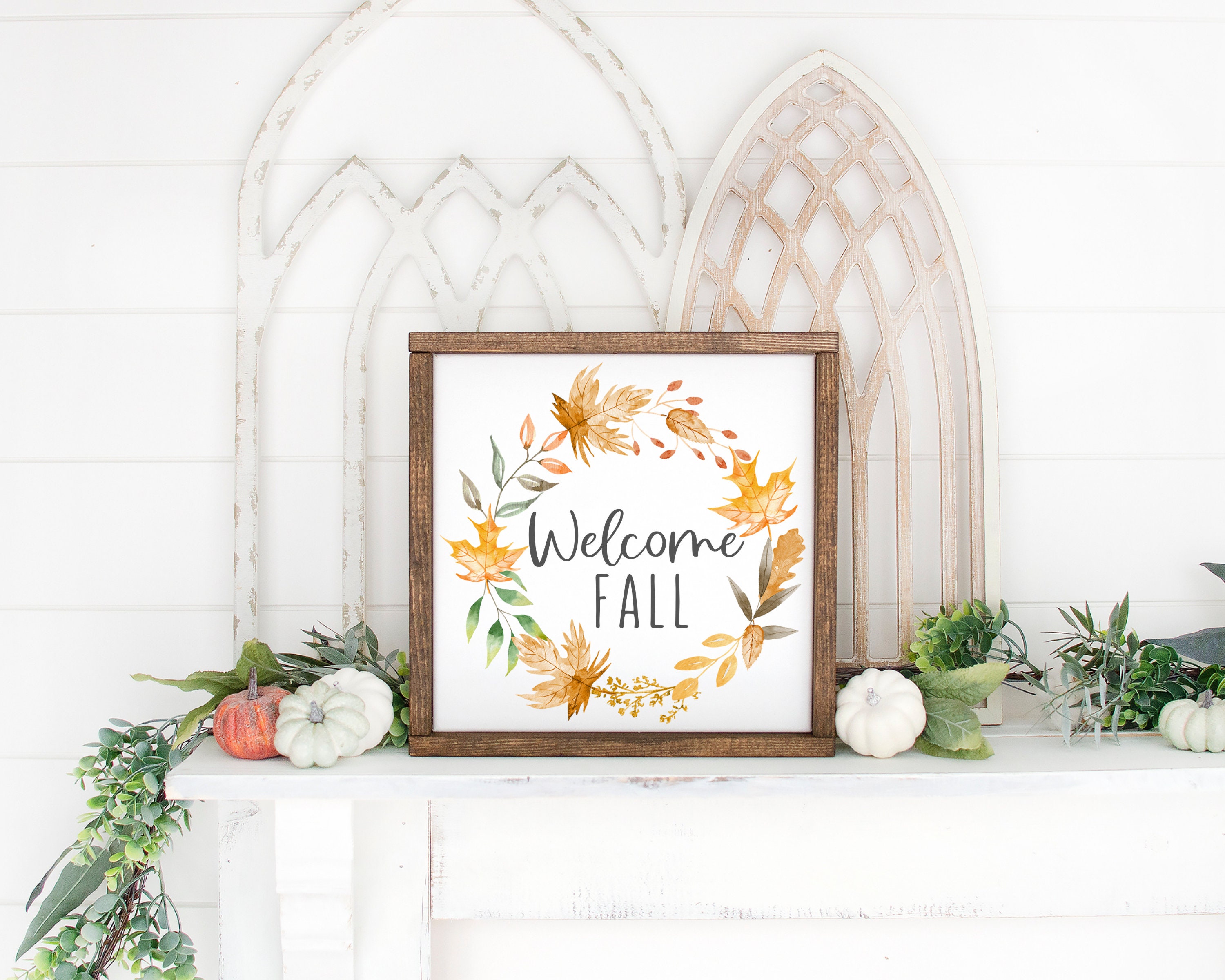 Welcome Fall Printable Autumn Printable Fall Decor Fall - Etsy