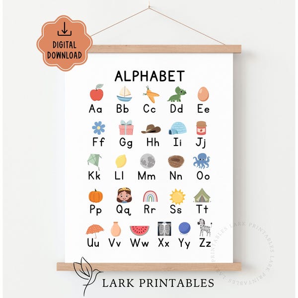 Alphabet Poster - Etsy