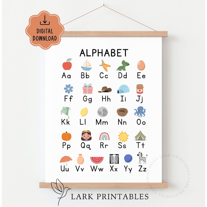 Alphabet Poster - Etsy