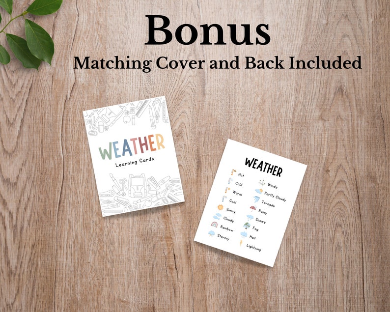 Weather Flashcards, Toddler Weather Activity, Homeschool Activities ...