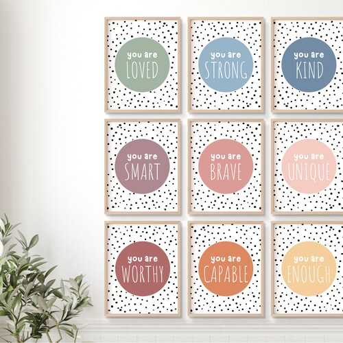 Positive Affirmations for Kids Boho Classroom Decor - Etsy
