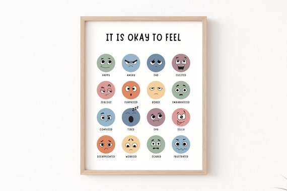 It's Okay to Feel Boho Classroom Decor Feelings Chart - Etsy UK