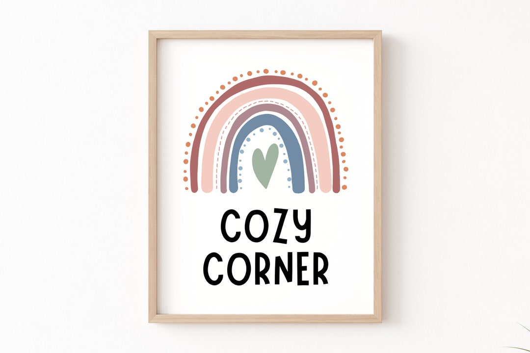 Cozy Corner Printable, Boho Classroom Decor, Playroom Wall Decor ...