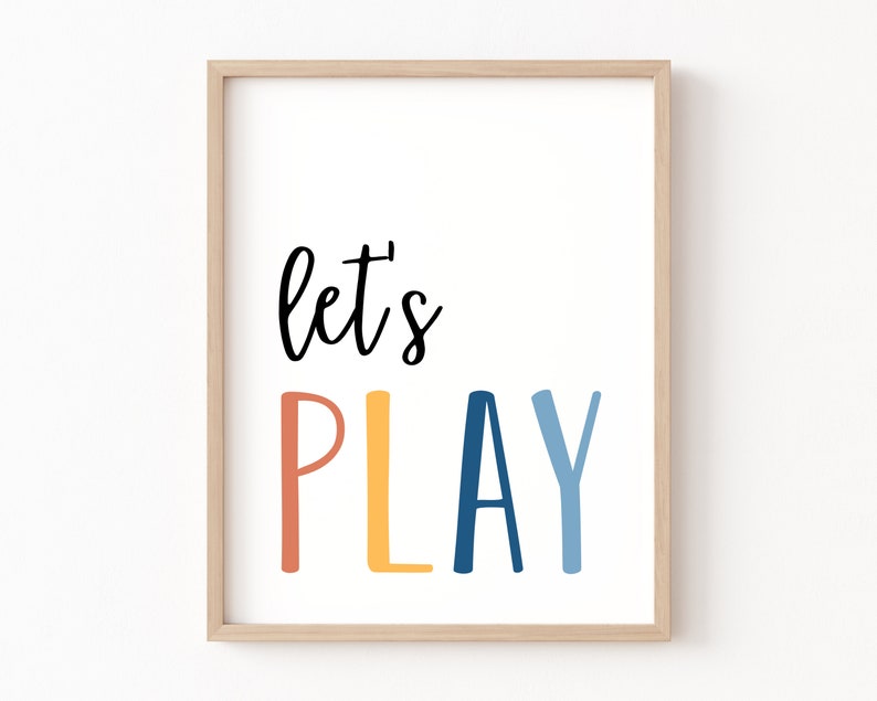 Lets Play Printable Set of 3 Classroom Posters Let's | Etsy