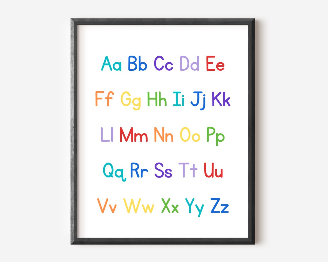 Alphabet Printable Classroom Posters ABC Poster Educational - Etsy