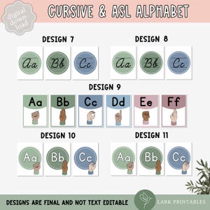 Alphabet Posters for Classroom, Number Posters, Classroom Decor Bundle ...