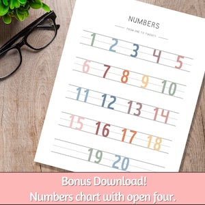 Rainbow Alphabet Poster, Handwriting Chart Print, Educational Wall Art ...