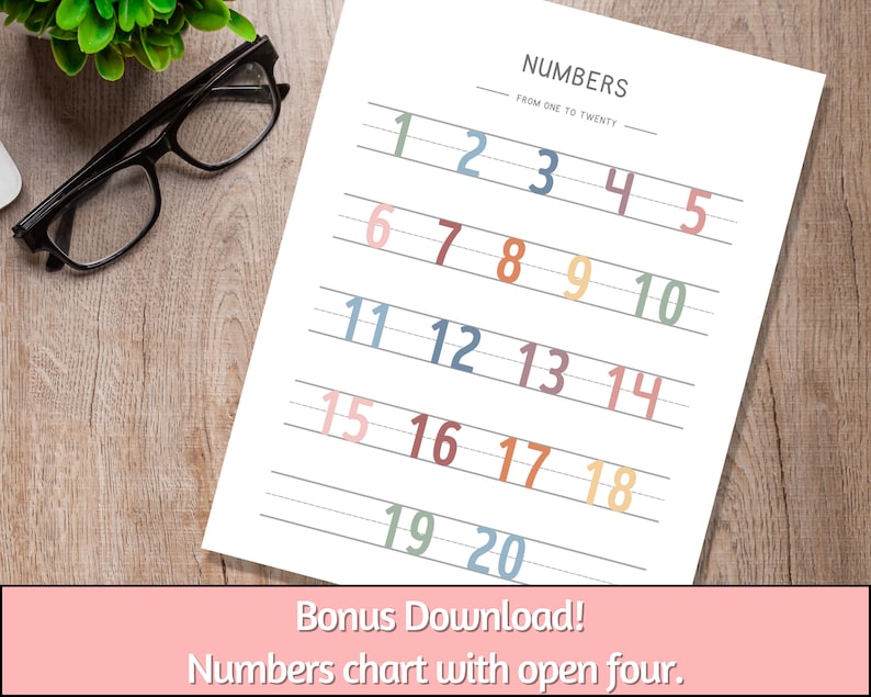 Rainbow Alphabet Poster, Handwriting Chart Print, Educational Wall Art ...