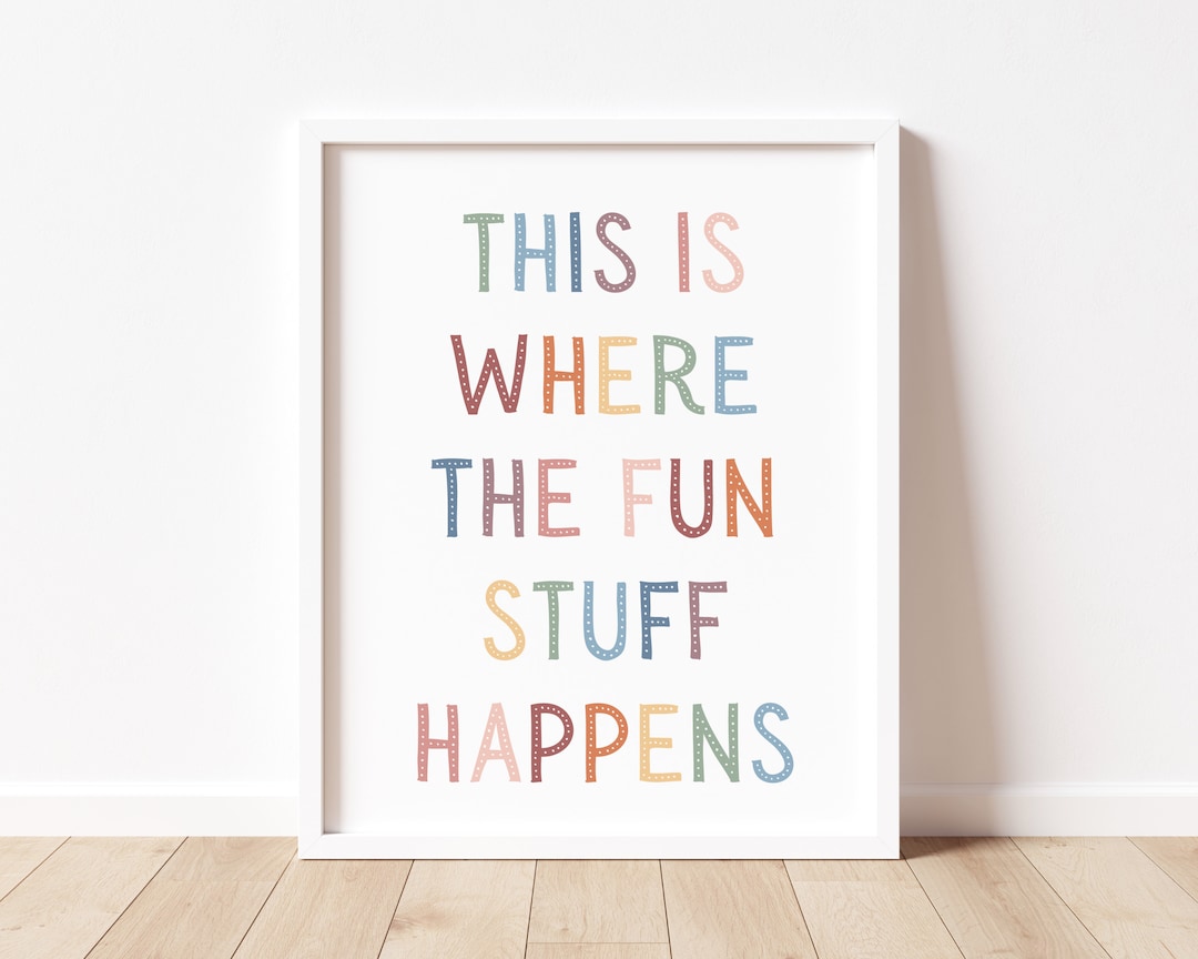 This is Where the Fun Stuff Happens, Rainbow Playroom, Playroom ...