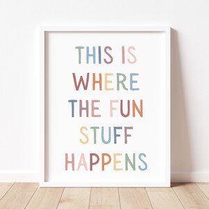 This is Where the Fun Stuff Happens, Rainbow Playroom, Playroom ...