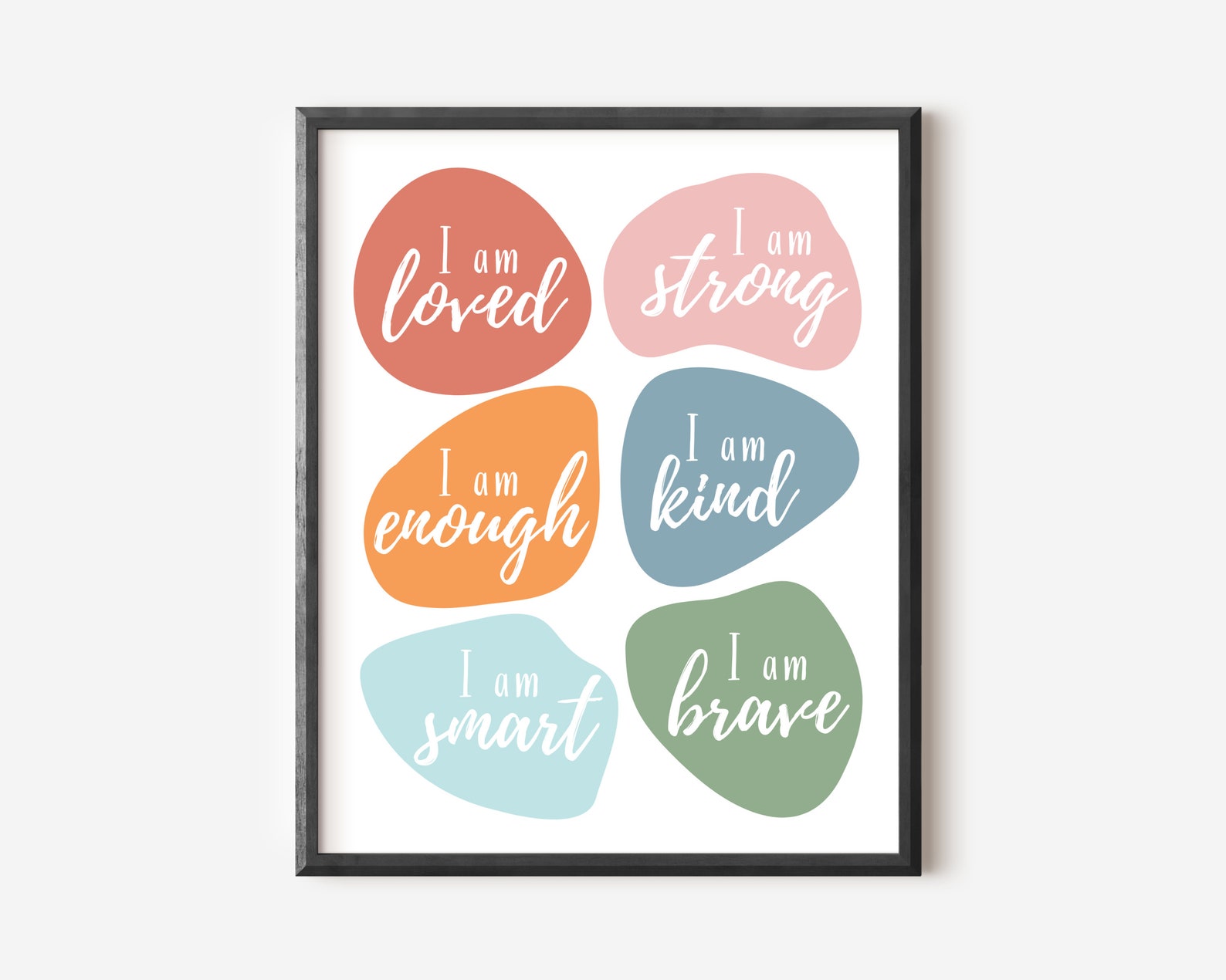 Affirmation Wall Art Mental Health Art Positive - Etsy