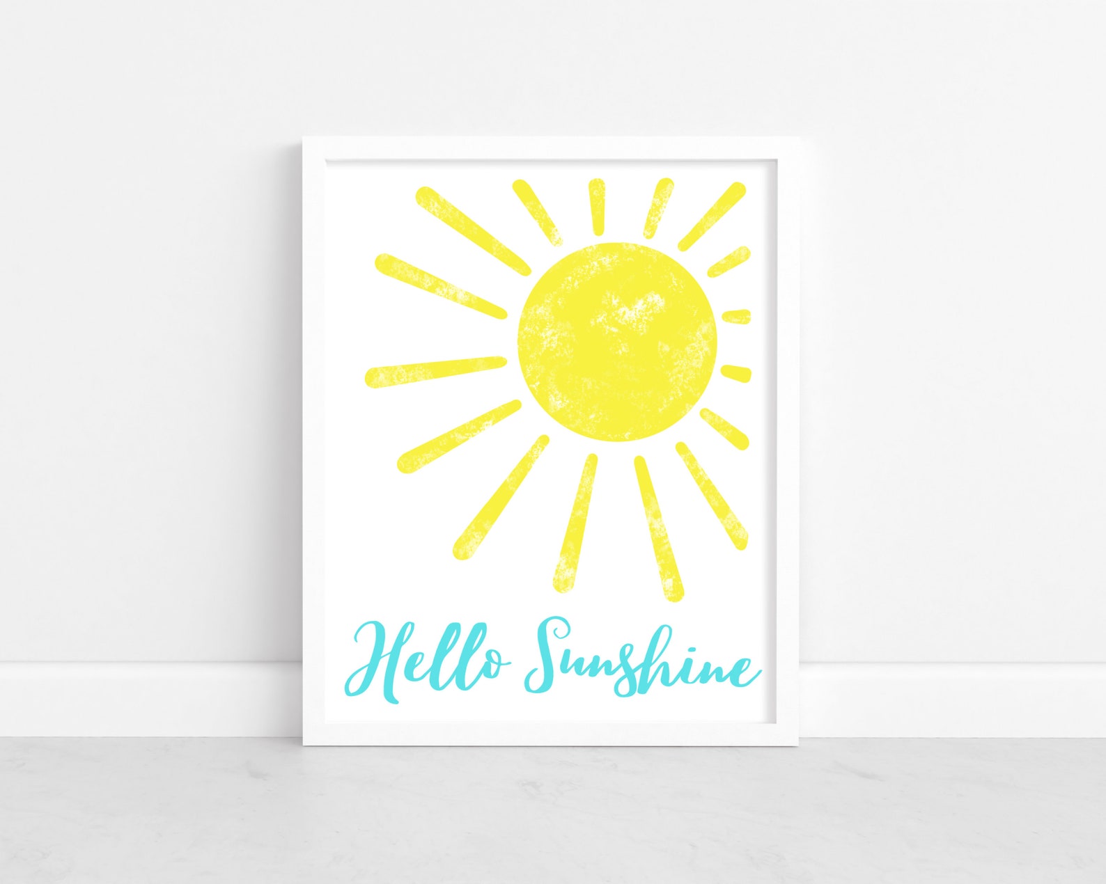 Hello Sunshine Print Summer Printable Poster Sun Print - Etsy