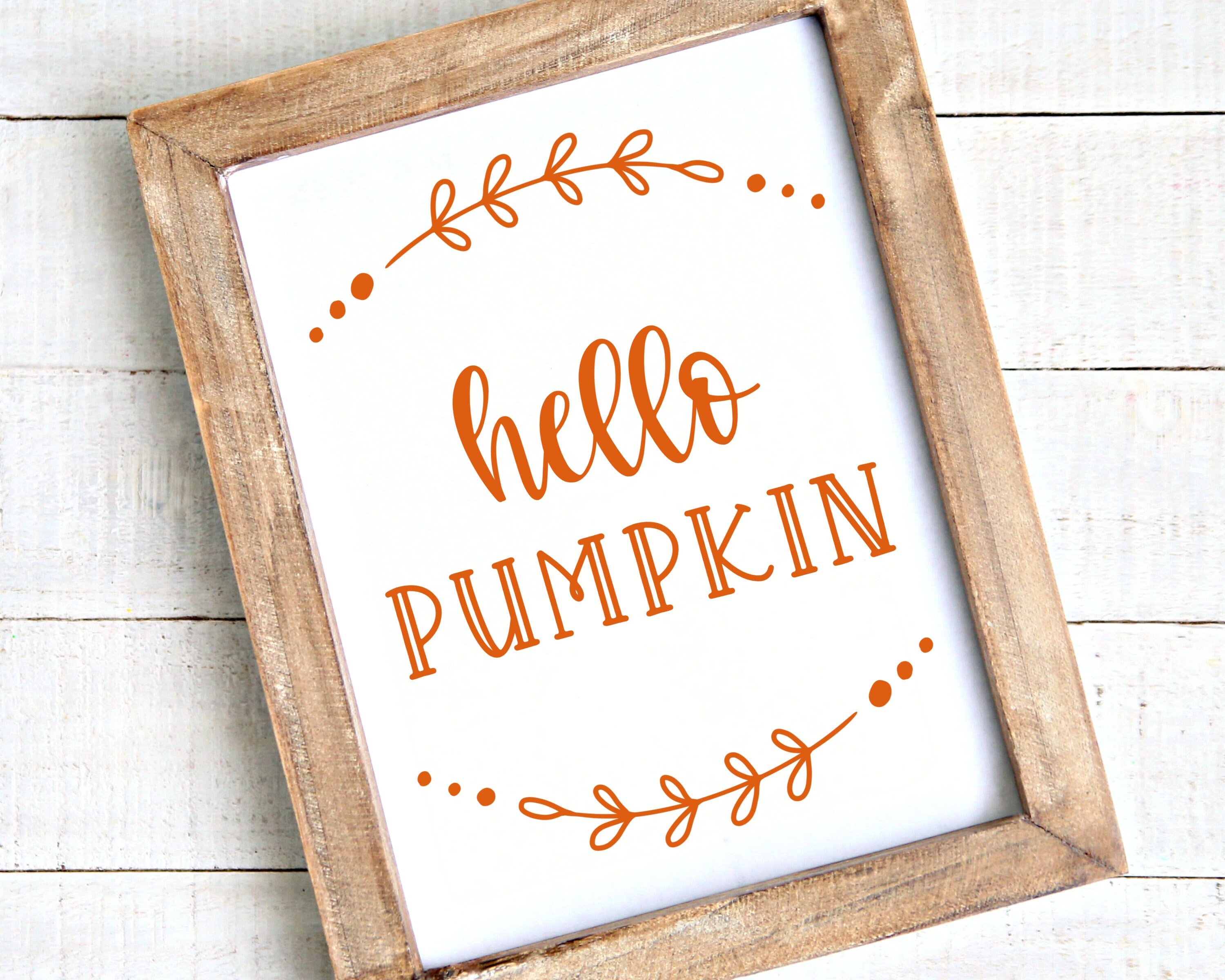 Hello Pumpkin Printable Autumn Printable Fall Wall Decor - Etsy