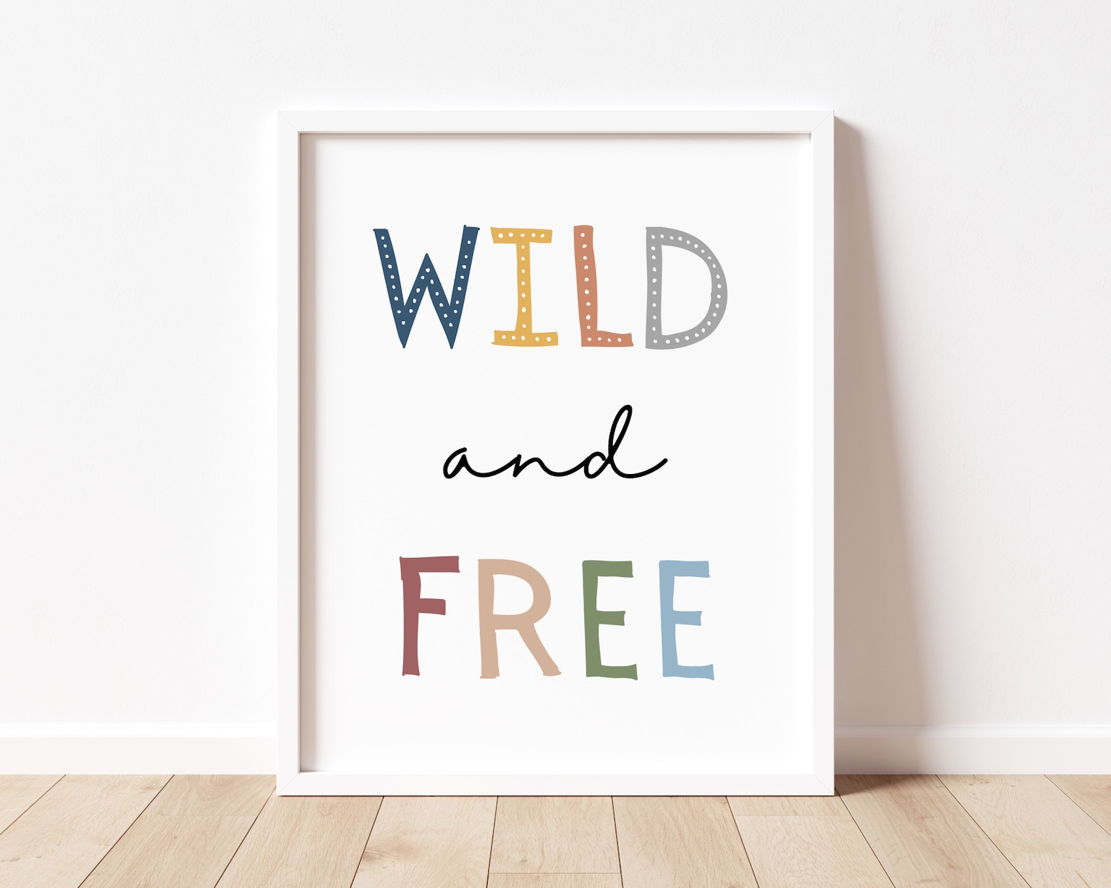 Wild and Free Print Safari Nursery Decor Wild One Playroom | Etsy