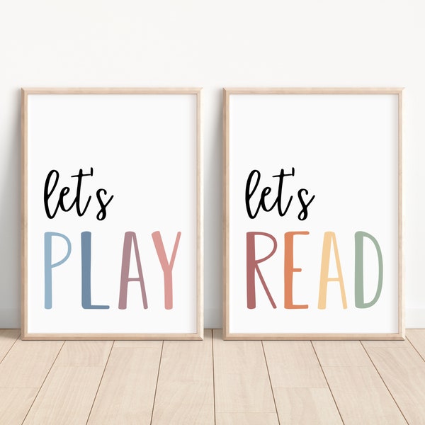 Lets Read Sign - Etsy