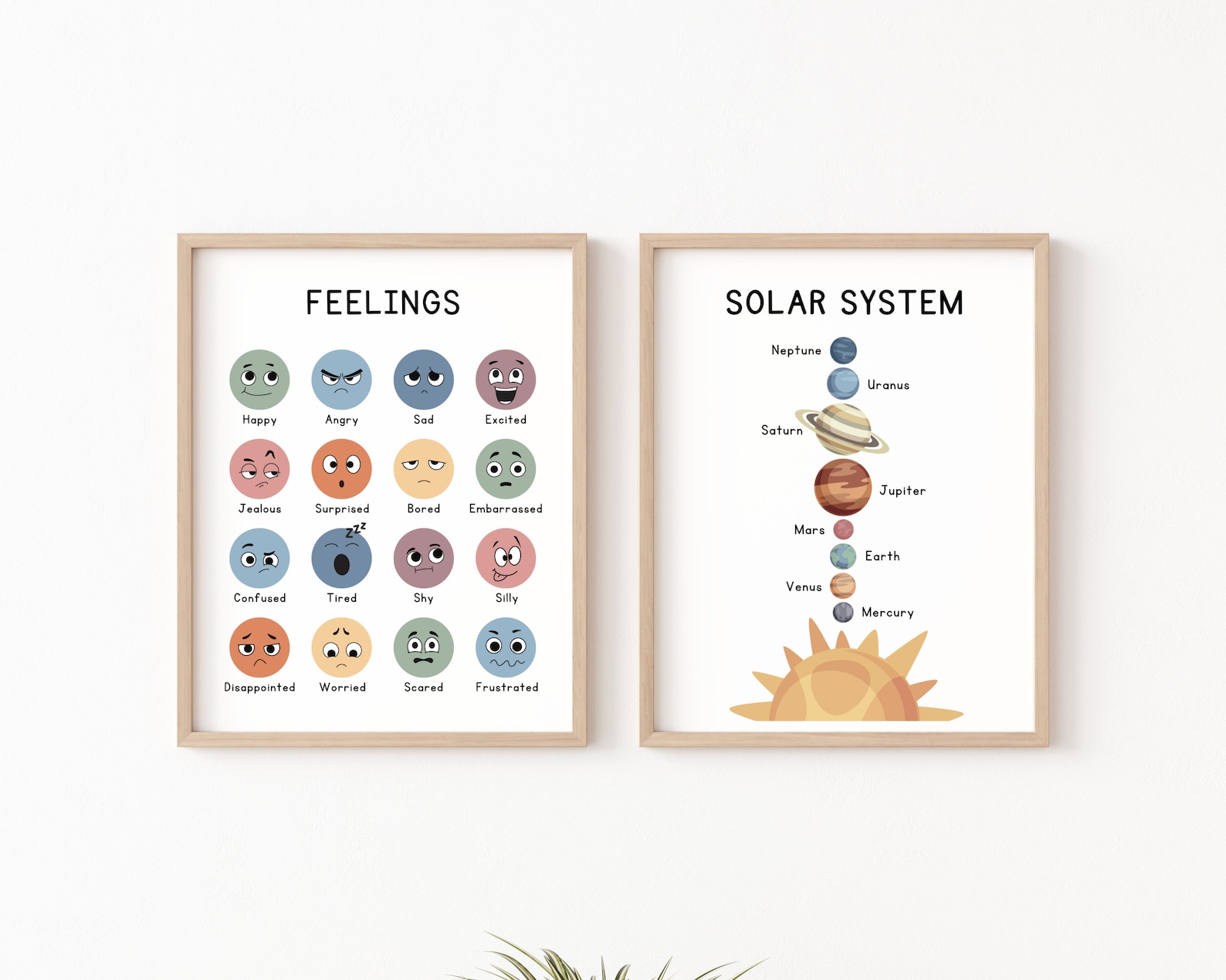 Set of 12 Educational Posters, Montessori Classroom Decor, Homeschool ...