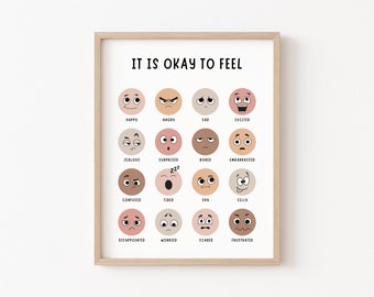 20 Feelings Emotions Flashcards for Kids & Teens Montessori - Etsy