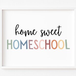 Home Sweet Homeschool Sign, Homeschool Decor, Homeschool Sign ...