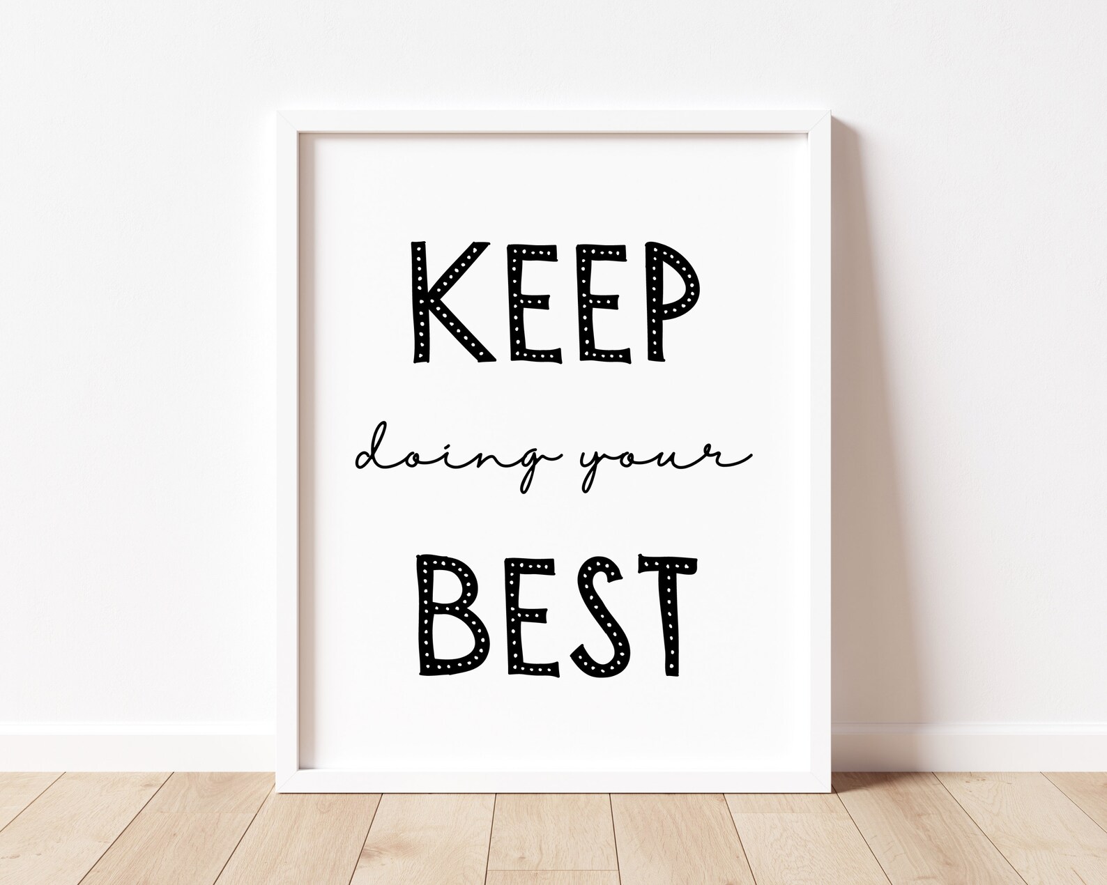 Keep Doing Your Best Poster, Positive Affirmation Printable, Growth ...