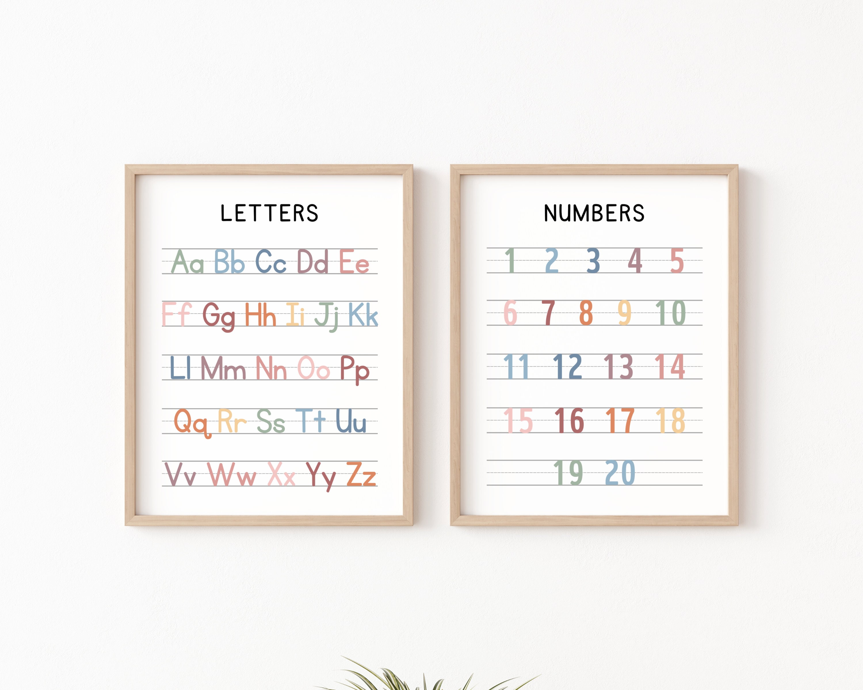 Boho Educational Poster, Montessori Playroom Wall Decor, Homeschool ...