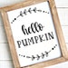 Hello Pumpkin Printable, Autumn Printable, Fall Wall Art Printable ...