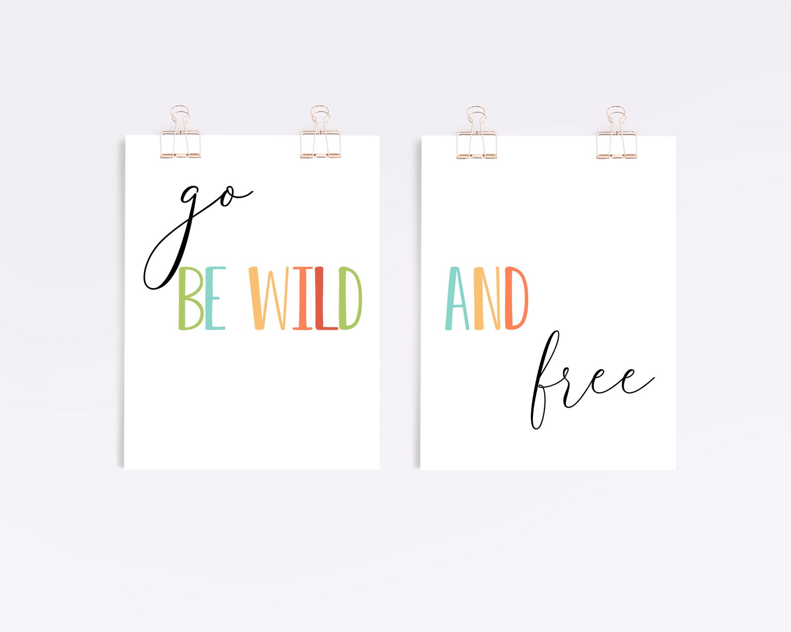Go Be Wild And Free Printable Playroom Sign Wild And Free | Etsy