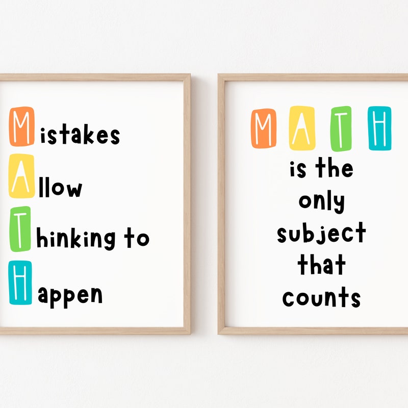 Math Classroom Decor - Etsy