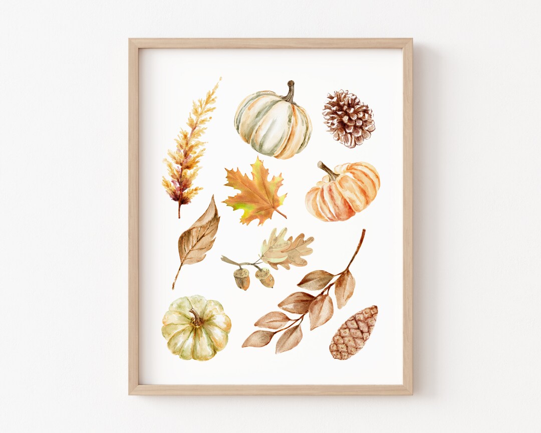 Fall Wall Decor, Autumn Leaves Printable, Maple Leaf Wall Art ...