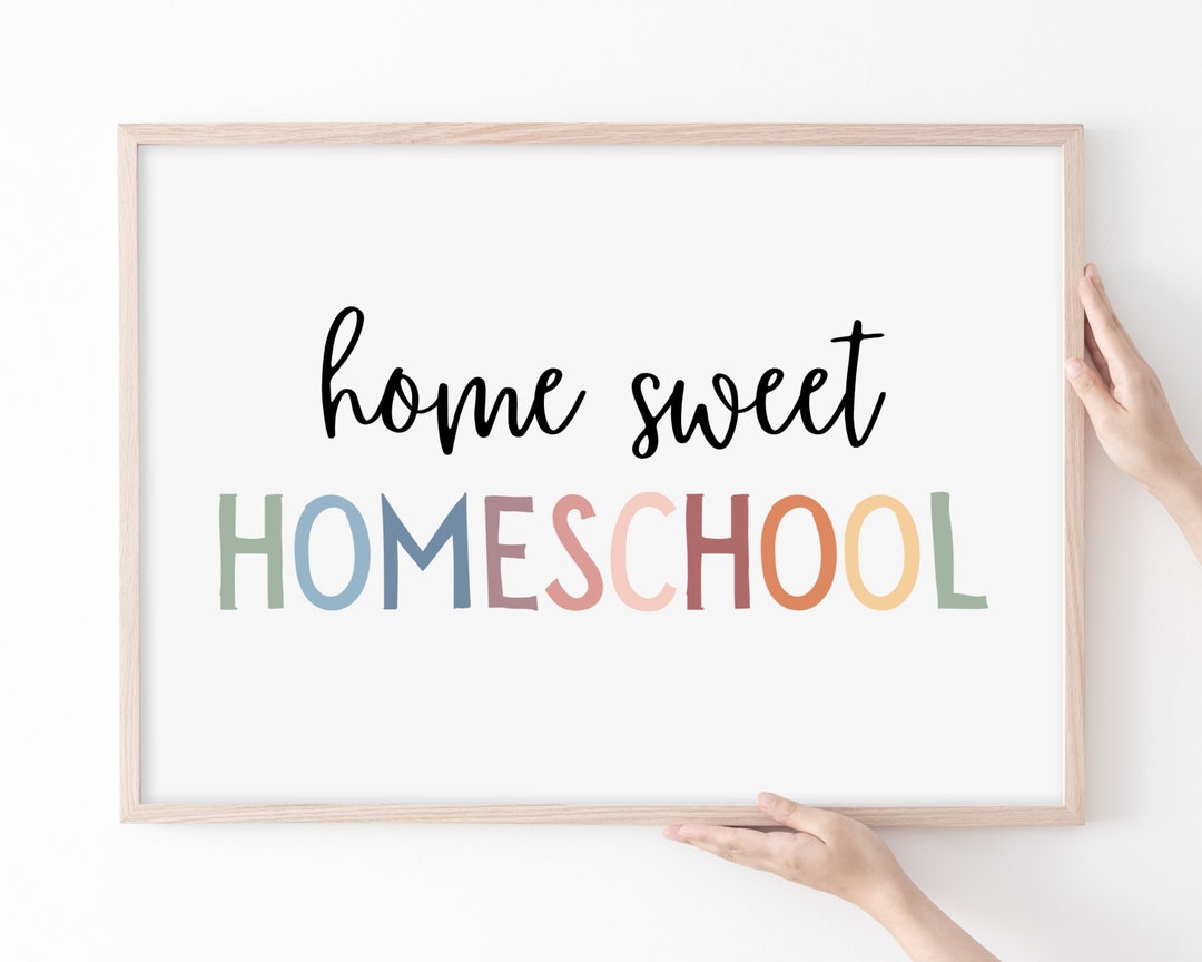 Home Sweet Homeschool Sign, Homeschool Decor, Homeschool Sign ...