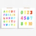 Numbers Alphabet Set of 2, Alphabet Numbers Poster, Alphabet Number ...