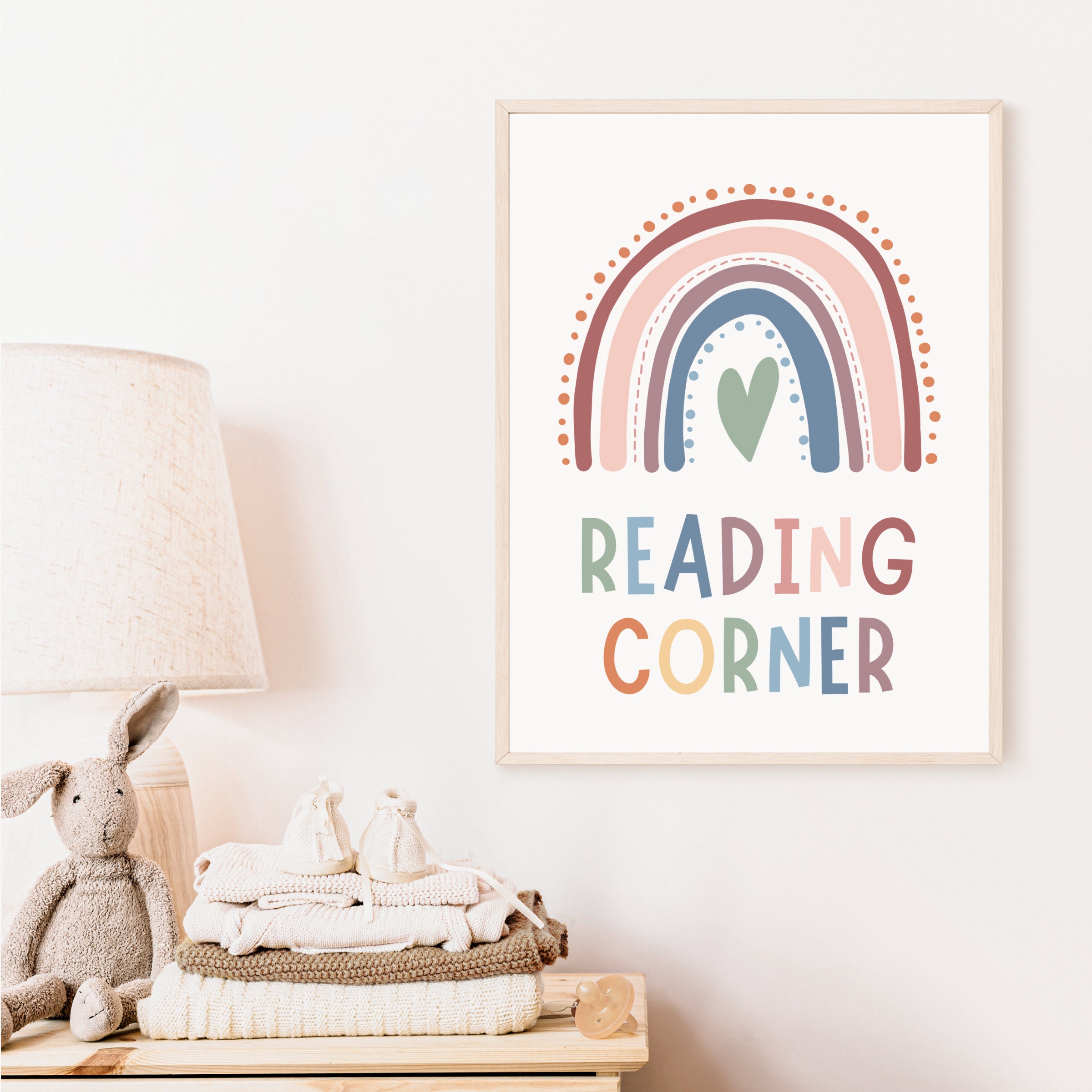 Reading Corner Sign, Let's Read, Reading Nook, Boho Classroom Decor ...