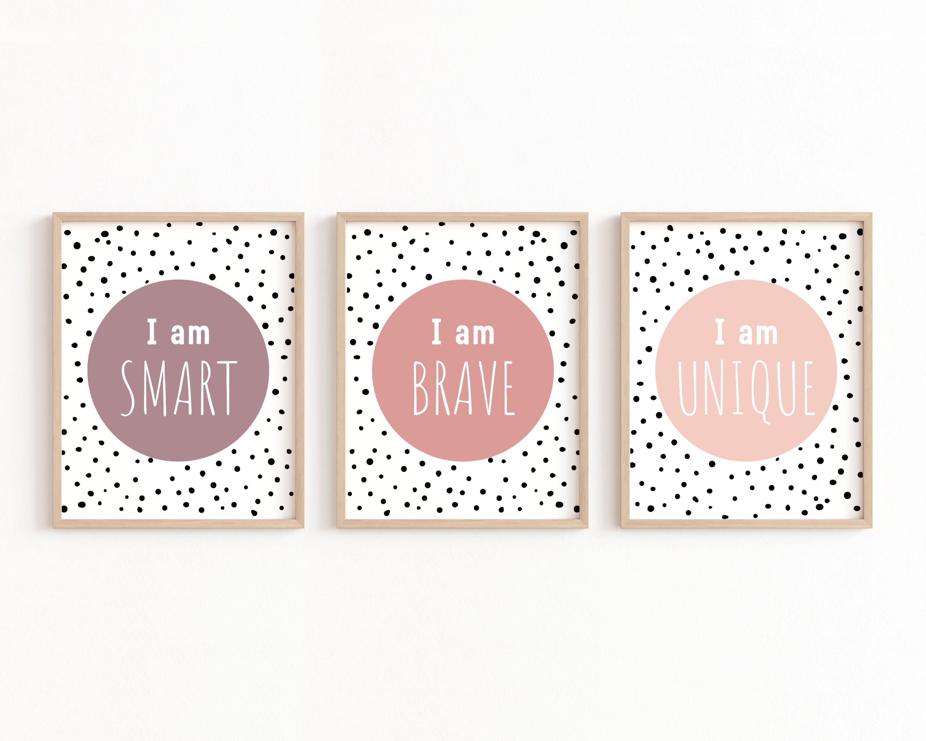 Kids Affirmation Wall Art Posters Boho Classroom Decor I Am Brave ...
