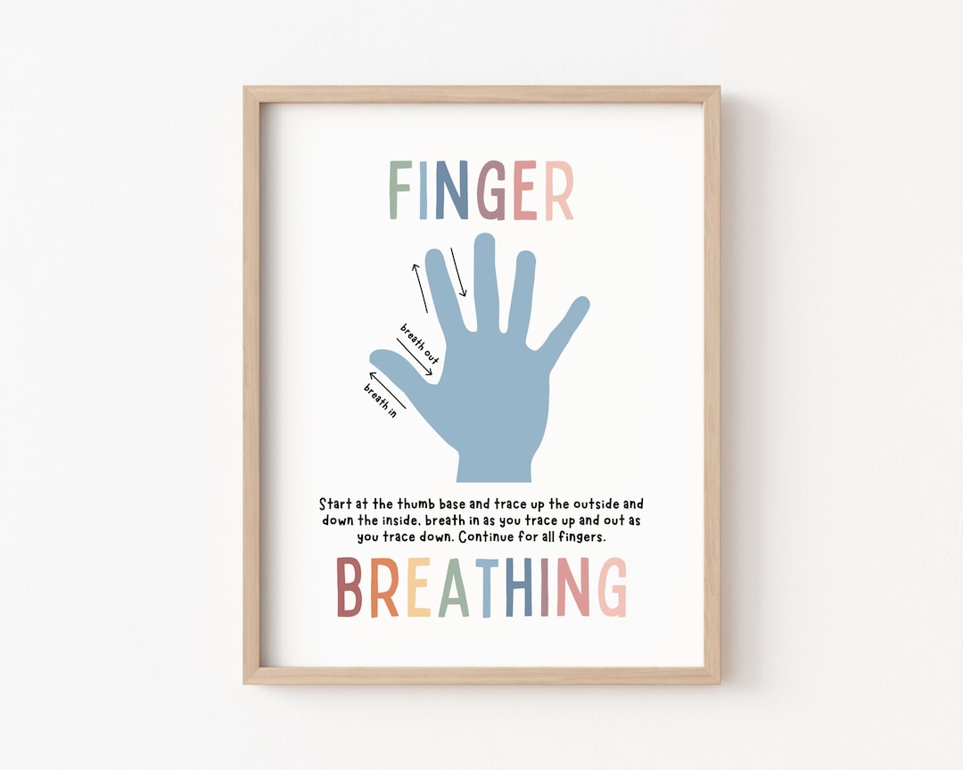 5 Finger Tracing Breathing Exercise, Calming Techniques, Hand Breathing ...