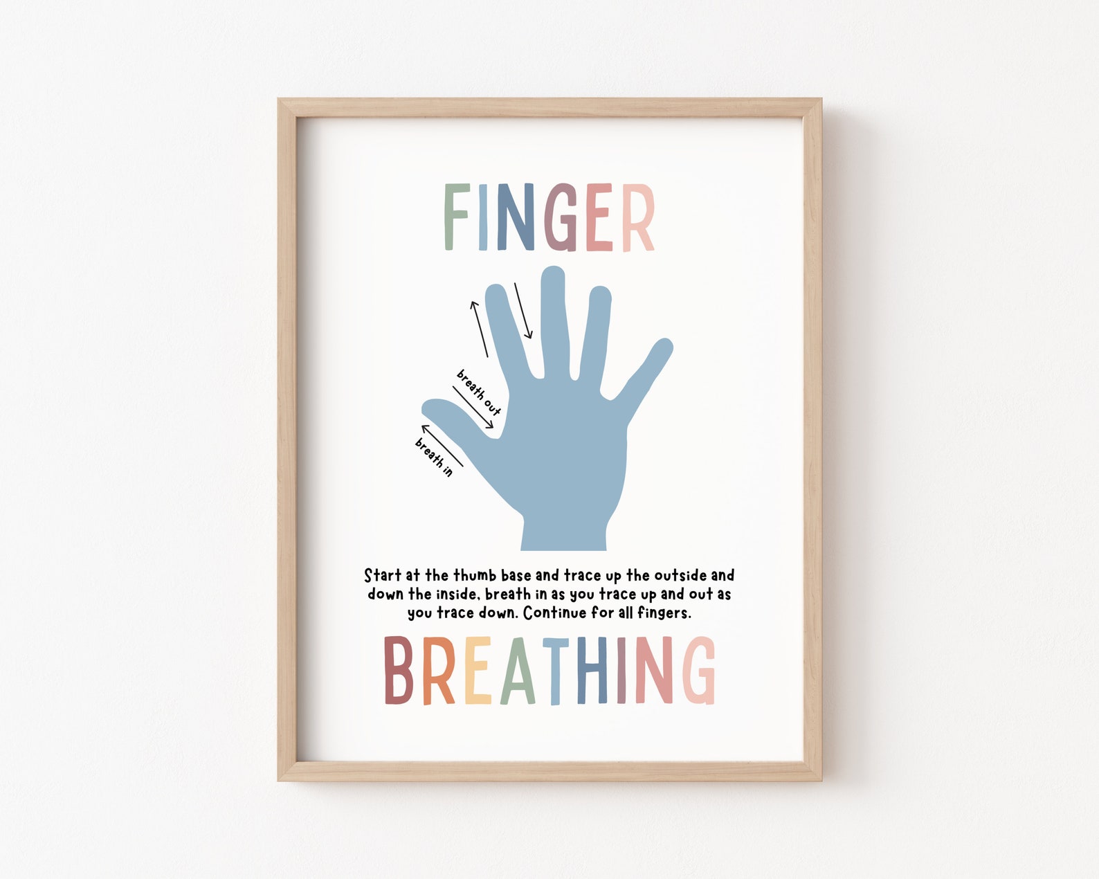 5 Finger Tracing Breathing Exercise, Calming Techniques, Hand Breathing ...
