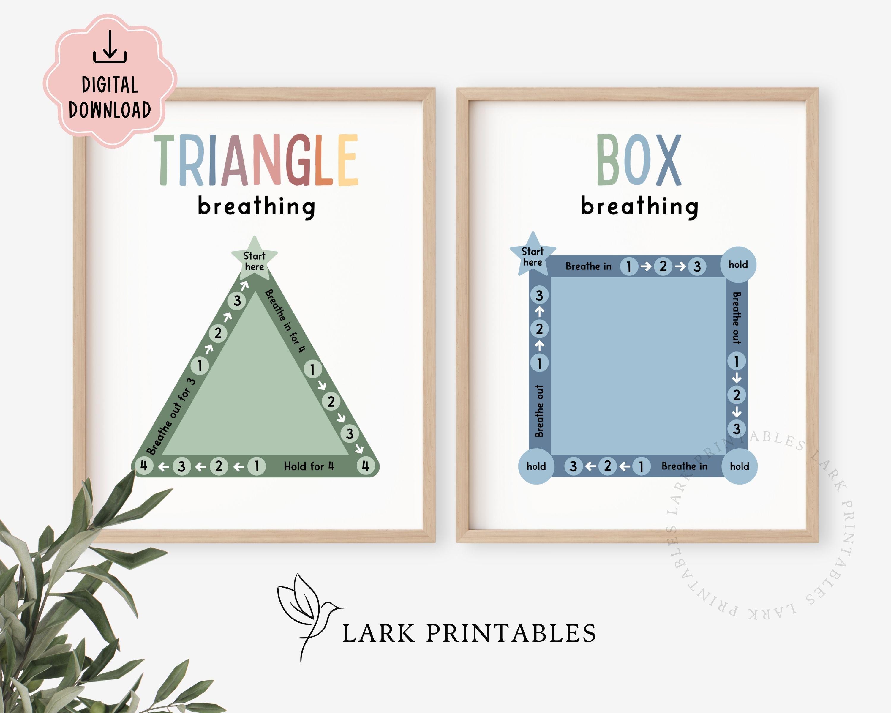 Mindful Breathing Posters for Kids, Classroom Posters, Calm Down Corner ...