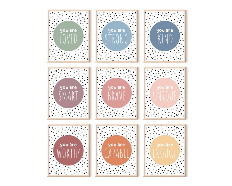 Positive Affirmations for Kids, Boho Classroom Decor, Classroom Posters ...
