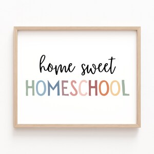 Home Sweet Homeschool Sign, Homeschool Decor, Homeschool Sign ...
