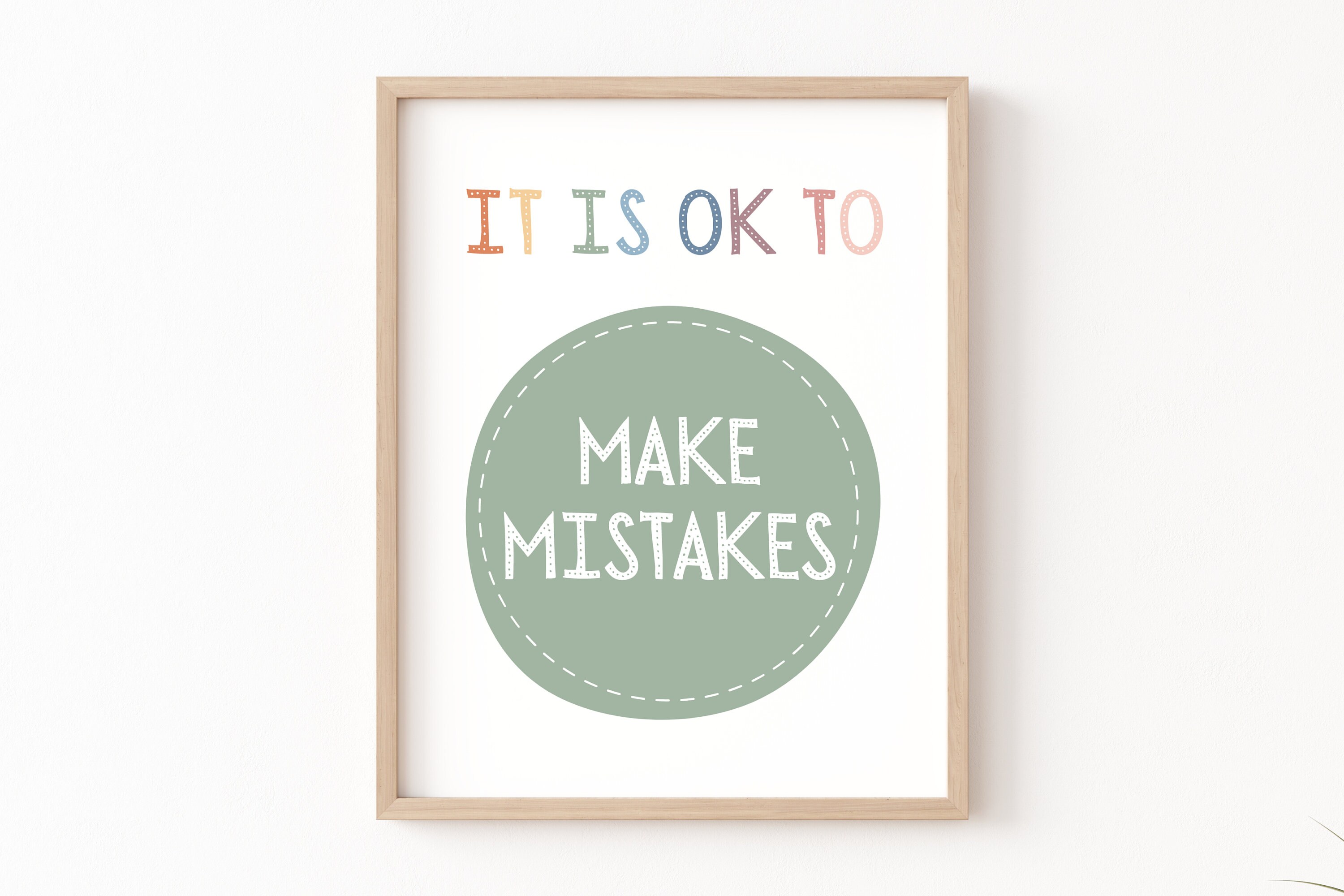 It's Okay to Not Be Okay Poster, School Counselor Office Decor Boho ...