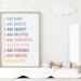 Affirmations for Kids, Classroom Posters, I Am Affirmations, Playroom ...
