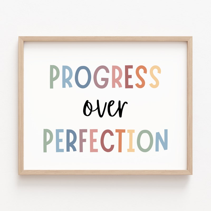 Progress Perfection - Etsy