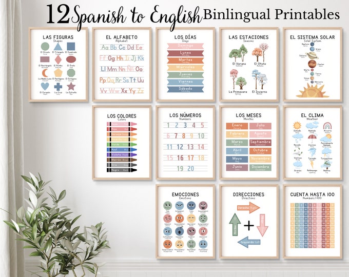 Months of the Year Cards and Poster. Digital Download. - Etsy Canada