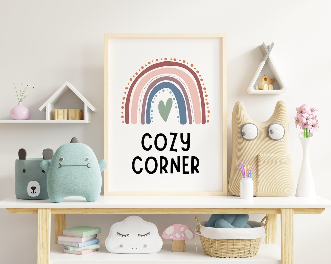 Cozy Corner Printable, Boho Classroom Decor, Playroom Wall Decor ...