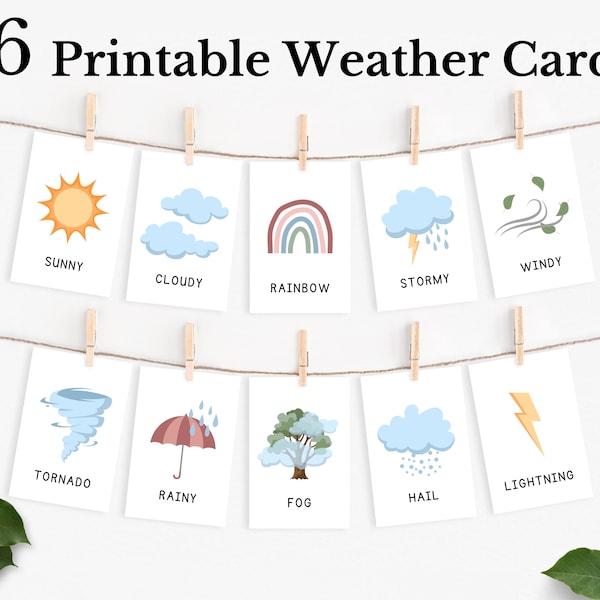 Montessori Weather - Etsy