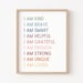 Affirmations for Kids, Classroom Posters, I Am Affirmations, Playroom ...