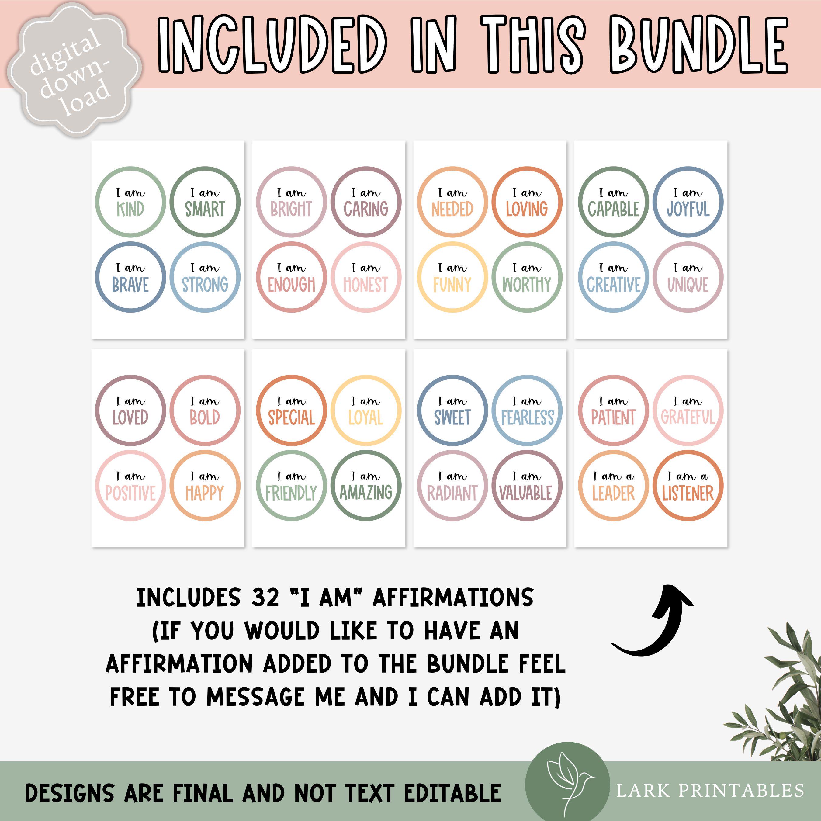 Affirmation Station Printables School Counselor Decor, Positive ...