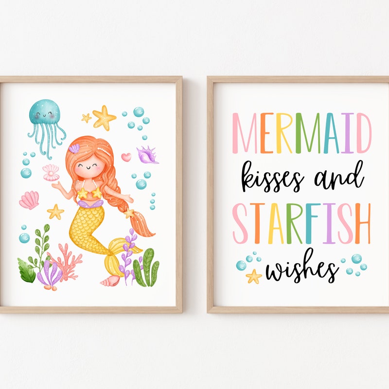 Mermaid Posters - Etsy