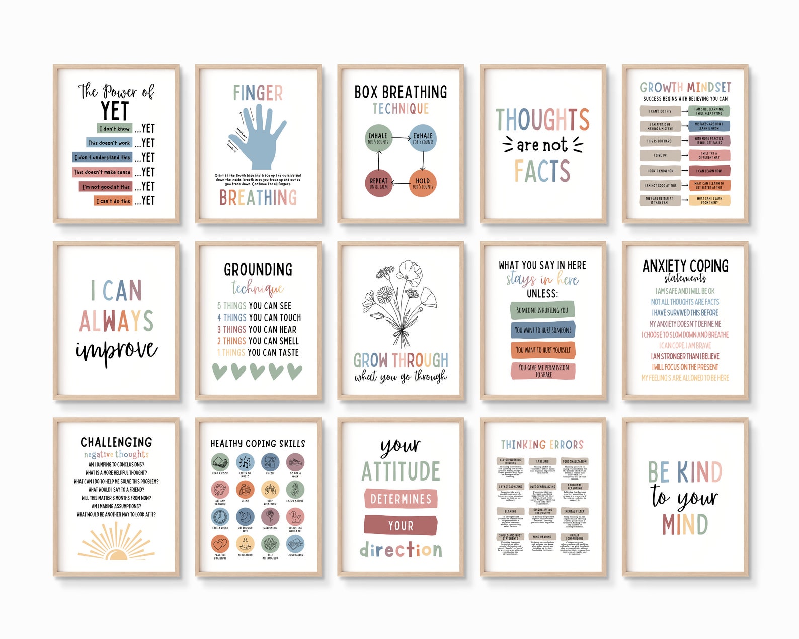 30 Calm Down Posters School Counselor Office Therapy Decor - Etsy