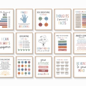 30 Calming Corner Posters Boho Educational Wall Art Printable Set Kids ...